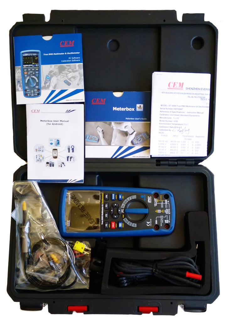 CEM DT-9989 True RMS Industrial Multimeter Oscilloscope with Color LCD – Industrial-Meter.com
